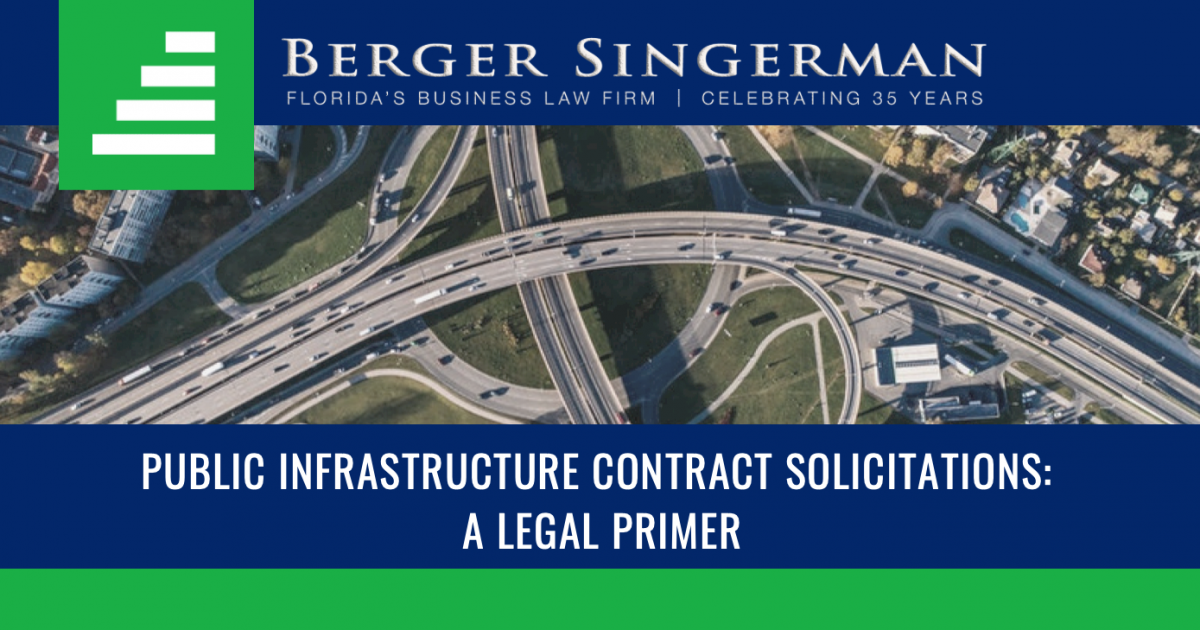 Public Infrastructure Contract Solicitations: A Legal Primer Attorneys ...